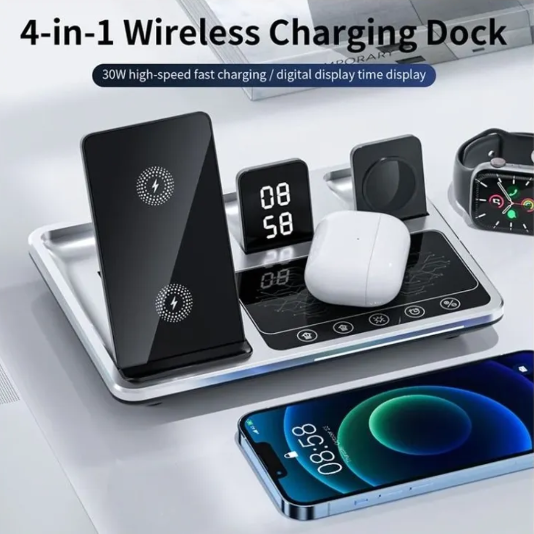 GREENLION 4 IN 1 WIRELESS CHARGING STATION - Electro Hive Ltd