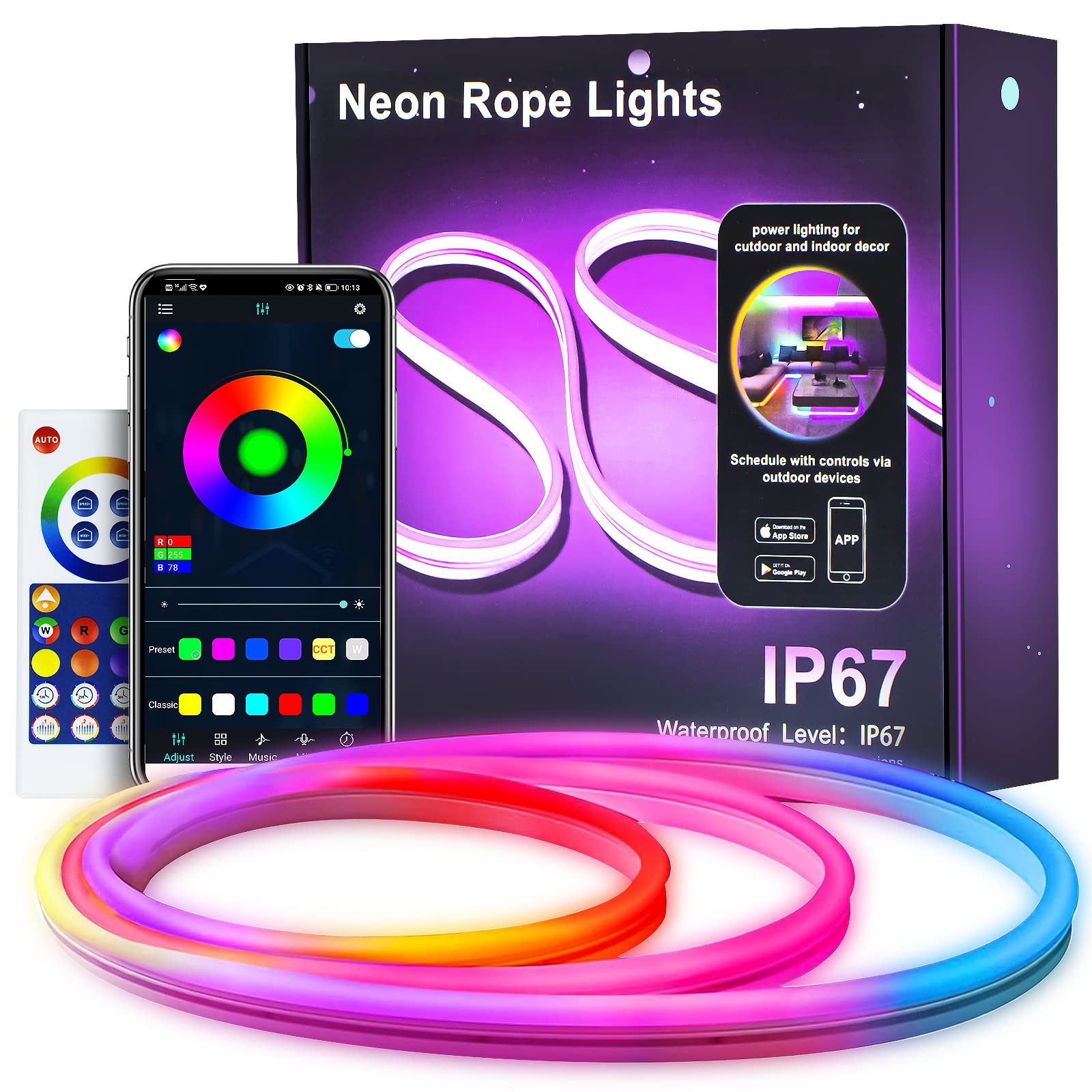 Neon Rope Light IP67 - Electro Hive Ltd